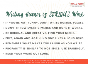 A Lesson in Humor Writing from an Old Fart